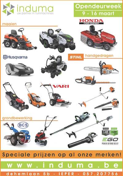 nieuws - induma tuinmachines ieper